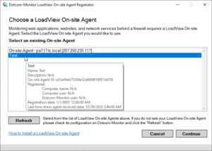 LoadView Onsite Proxy Agent Installation