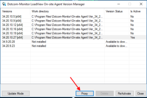 LoadView Onsite Proxy Agent Installation