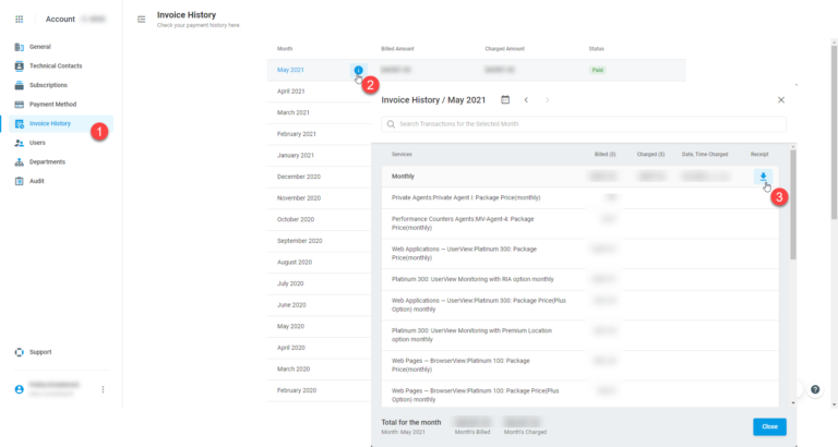 Monitoring Billing FAQ