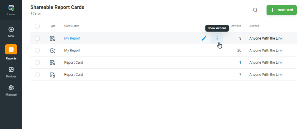 Shareable Reports Overview