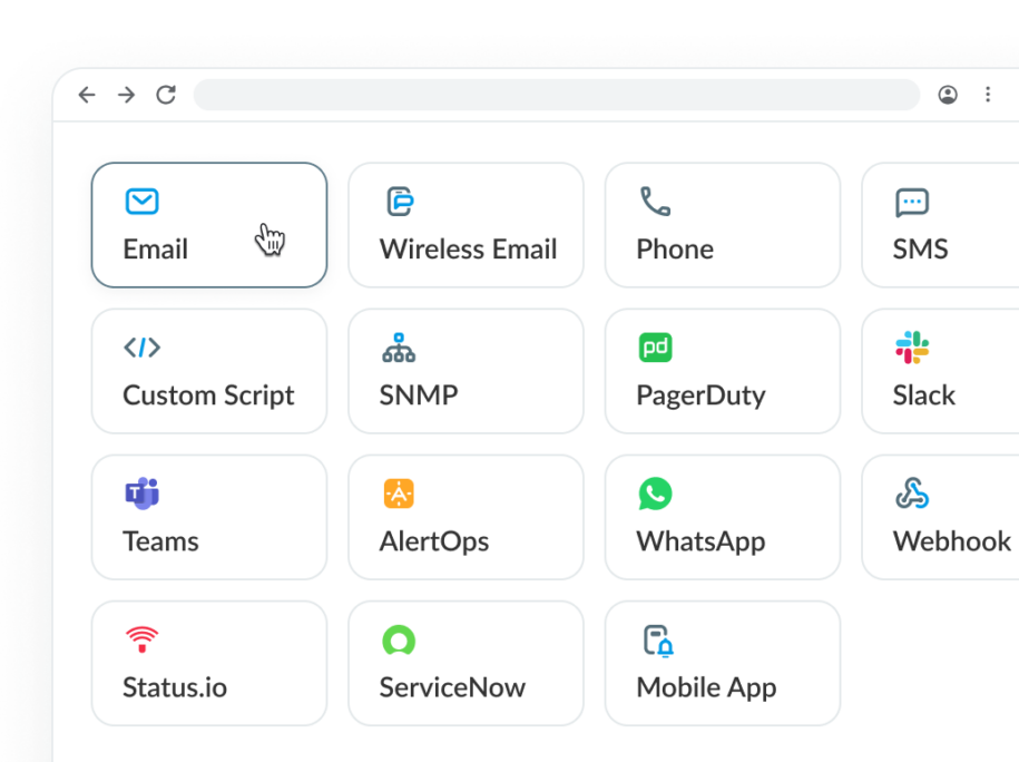 Features: Alerts - Dotcom-Monitor