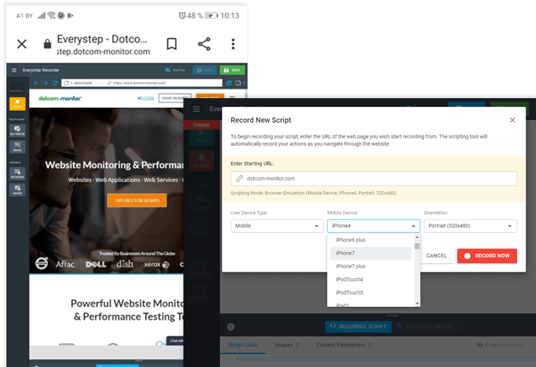 Web Application Monitoring Dotcom Monitor